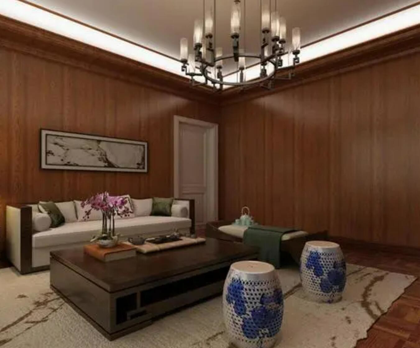 ISO Decorative Plastic Wall Panels Interior ODM With Smooth Surface