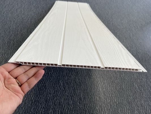 Smooth White UPVC Exterior Cladding Outside Plastic Cladding ISO Certifcate